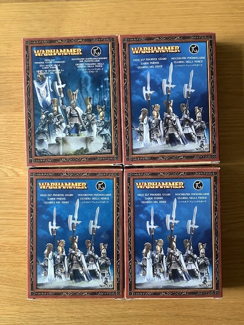 WARHAMMER FANTASY HIGH Elf Pheonix Guard x20 including command group ...