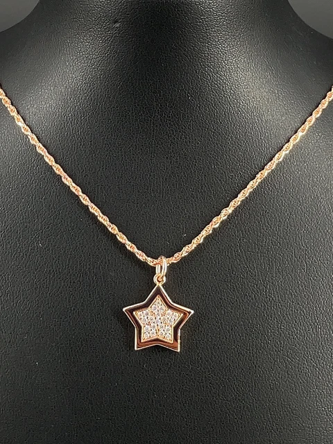 SCHMUCKJAGD KETTE + Anhänger 925/- Silber Rosévergoldet Mit Zirkonia EUR 21,61 - PicClick DE