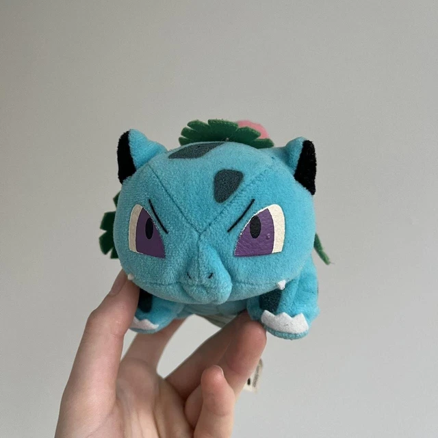 VINTAGE POKÉMON IVYSAUR Plush 1999 Nintendo Hasbro Beanie Bag Anime Toy ...