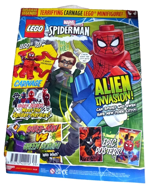 LEGO MARVEL SPIDERMAN Comic/Magazine Epic Poster Inside $14.99 ...