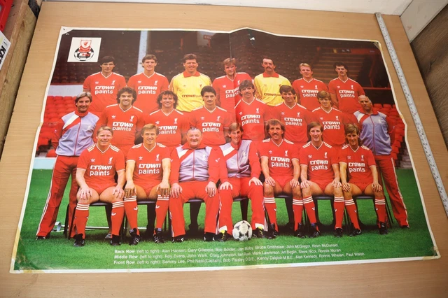 LIVERPOOL FC 1985-86 Football Team Squad Poster Pin Up Dalglish 80s ...