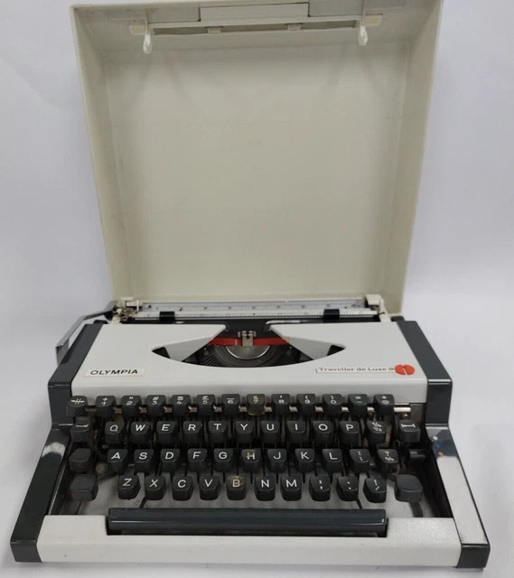 MACHINE À ÉCRIRE portable Olympia Traveller De Luxe S Z9 Y600 EUR 8,20 - PicClick FR