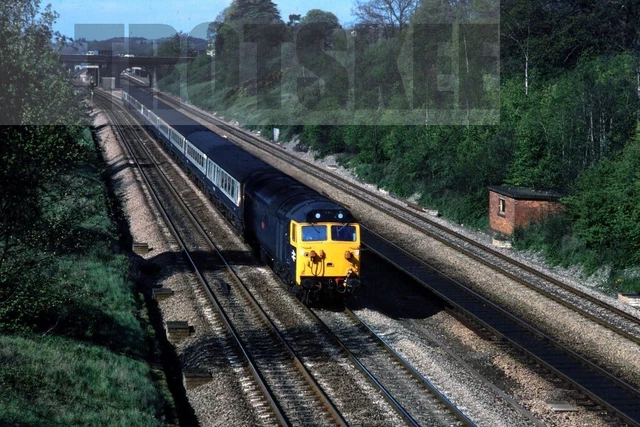 35MM SLIDE BR British Rail Diesel Loco Class 50 50030 Twyford 1981 ...