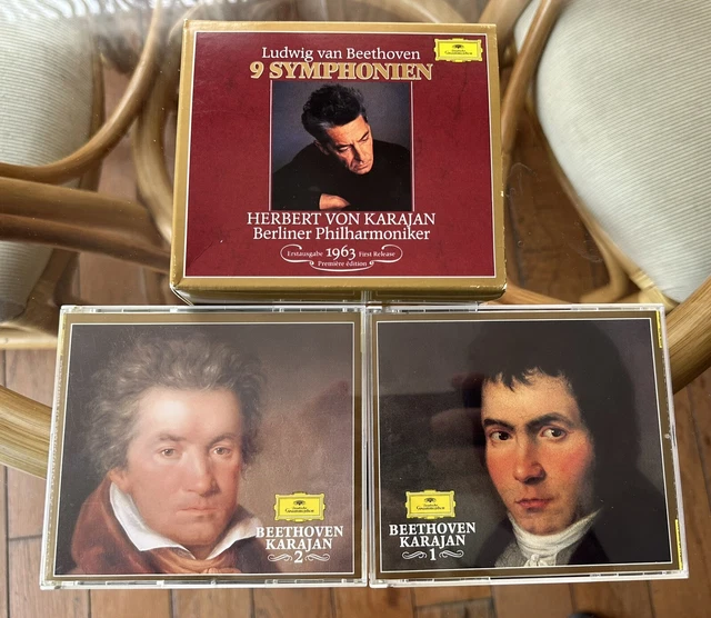 HERBERT VON KARAJAN Philharmonique de Berlin BEETHOVEN 9 SYMPHONIES - CD 5 disques EUR 5,62 ...