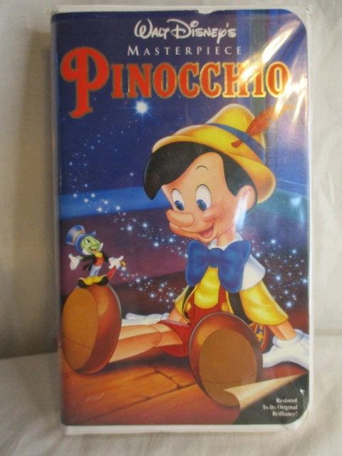 PINOCCHIO, WALT DISNEY'S Masterpiece (VHS, 1993) #239 Rated G 88 Mins ...