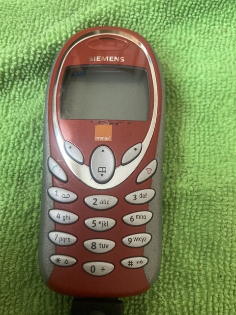 SIEMENS A55 MOBILE Phone Vintage Old Skool On orange £12.50 - PicClick UK