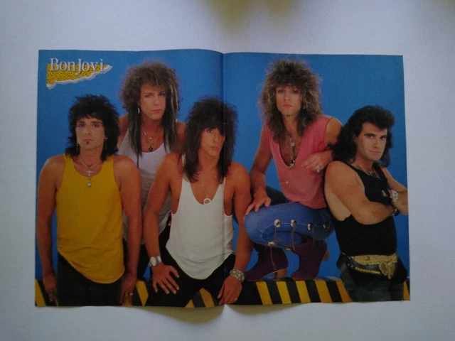 JON BON JOVI Sambora Mags Furuholmen Aha Poster Holland 1980s EUR 15,00 ...