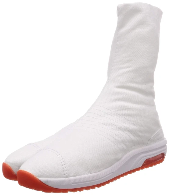 MARUGO AIR JOG V Jiki Tabi Shoes 6-Clips Air Cushion White 28cm 2E ...