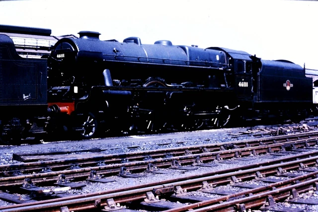 DUPLICATE 35MM SLIDE, ex LMS "Royal Scot" 4-6-0 46111 - unknown ...