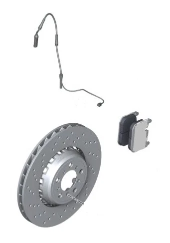 BMW F87 M2 F80 M3 F82 F83 M4 Front Brake Discs Pads and Sensor Set ...