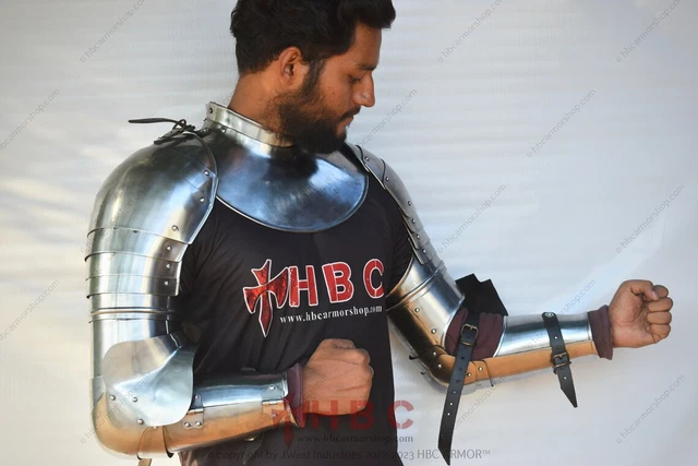 15TH CENTURY MEDIEVAL Arms set Landsknecht Plate Arms Set with ...