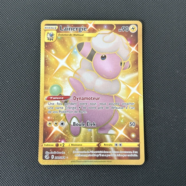 CARTE POKEMON LAINERGIE 280/264 GOLD Secrète Epée et Bouclier 8 EB08 FR ...