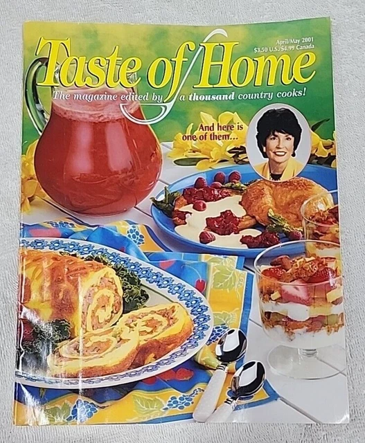 TASTE OF HOME Magazine April/May 2001 Includes Recipe cards £3.44 ...