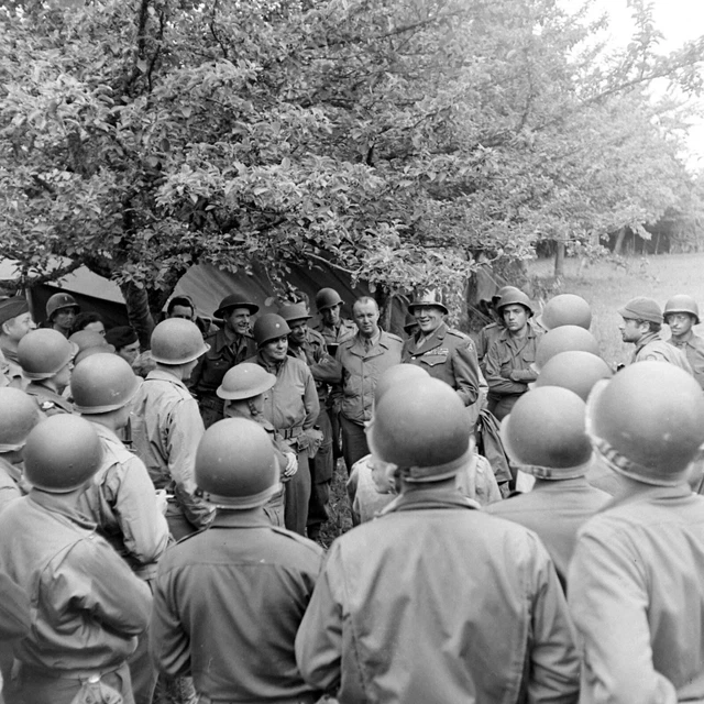 WW2 WWII PHOTO World War Two / US Army General George S. Patton in ...