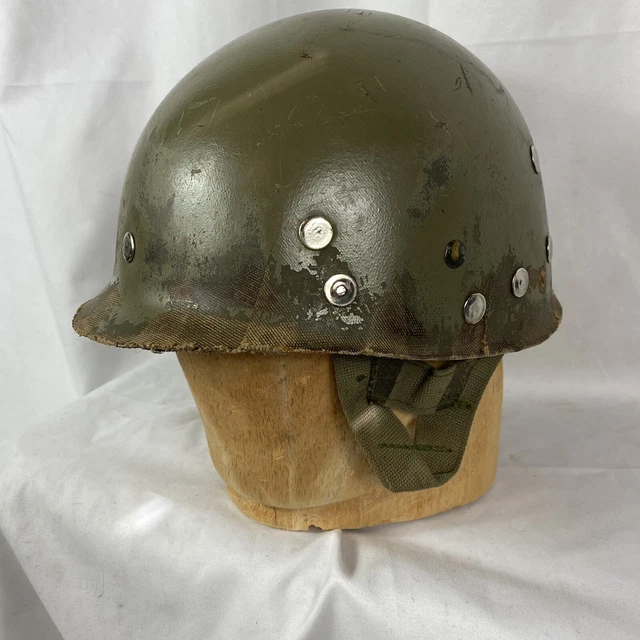 ORIGINAL WWII KOREAN War Airborne M-1C Helmet Liner Painted £290.33 ...