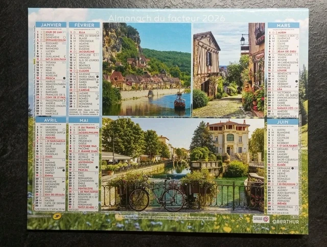 CALENDRIER ALMANACH DU facteur 2026 Villes Et Villages EUR 11,50 ...