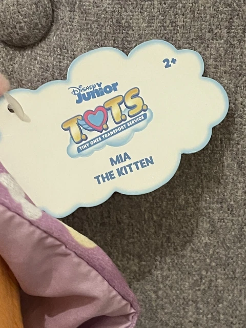 DISNEY JUNIOR PLUSH T.O.T.S. MIA The Kitten TOTS Orange White Cat Plush ...