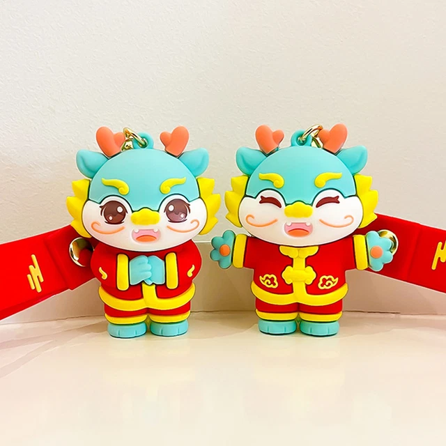 CHINESE DRAGON KEYCHAIN 2024 Chinese Zodiac Dragon Key Ring Cute £8.87 ...