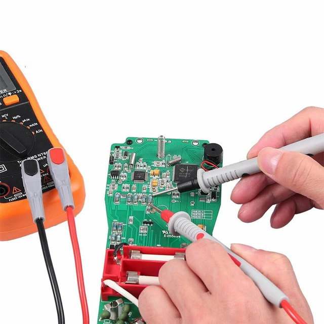 CLIP CABLES MULTIMETER Plug Cable Digital Multimeter Probe £21.78 ...