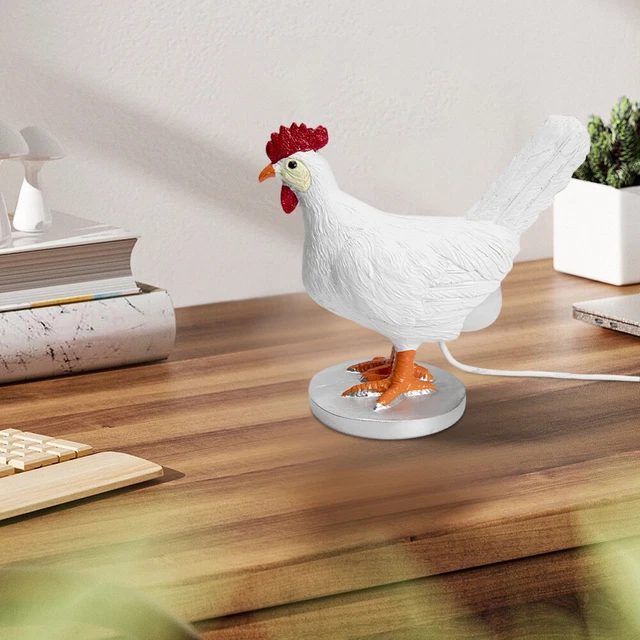 CHICKEN EGG LAMPS Funny Chicken Lamp 3D Chicken Table Lamp Hen Laying ...