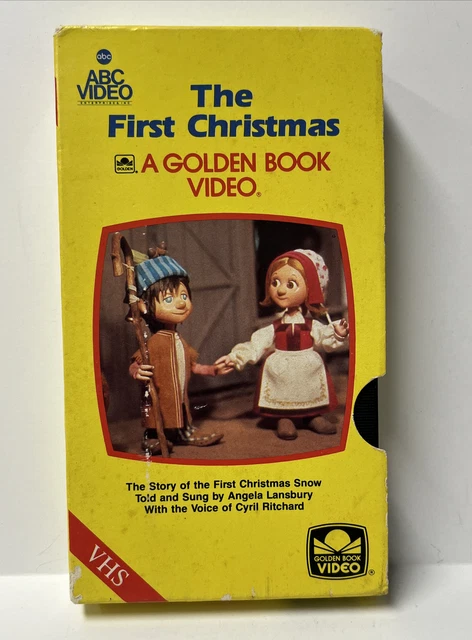 THE FIRST CHRISTMAS - VHS Tape Children Golden Book Video Angela ...