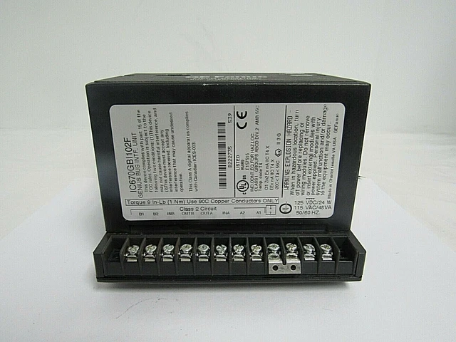 Ge Fanuc Field Control Bus Interface Unit FOR SALE! - PicClick