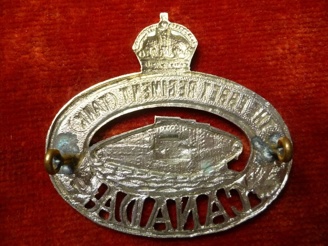 CANADIAN, ESSEX REGIMENT Tanks Cap Badge, Scully Maker - Canada WW2 ...