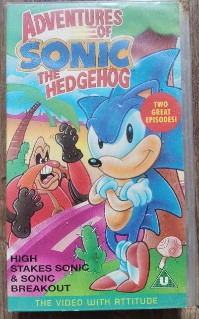 ADVENTURES OF SONIC The Hedgehog High Stakes Sonic Breakout VHS Video ...