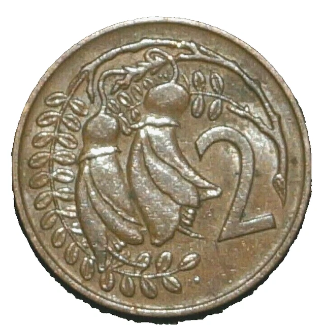 ELIZABETH II / Kōwhai flowers 2 cents 1973 NEW ZEALAND (672F) $2.89 ...