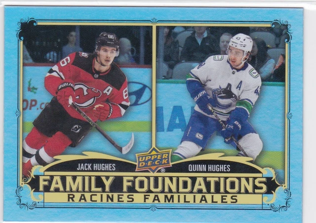 Quinn Hughes & Jack Hughes 2025 E I Flawless Duos Exclusive