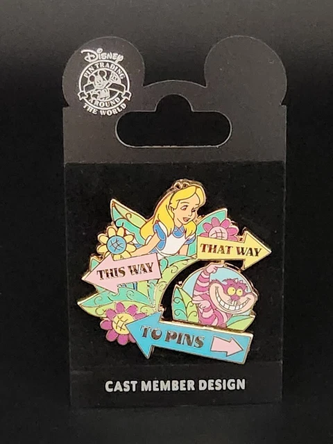 DISNEY DLR CREATE-A-PIN This way That way to pins Alice in Wonderland ...