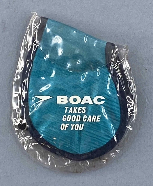 BOAC VINTAGE AIRLINE Inflight Eye Shades Mask Retro 1960'S Jetset B.o.a ...