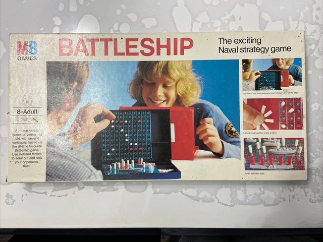 VINTAGE MB GAMES Battleship Naval Strategy Game 1975 Retro Board Game ...