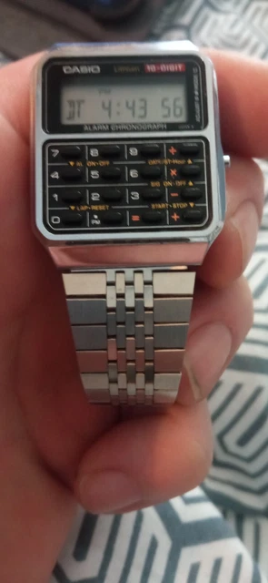 MONTRE ANCIENNE :CASIO CA-601 ALARME CHRONOGRAPHE, Calculatrice ...