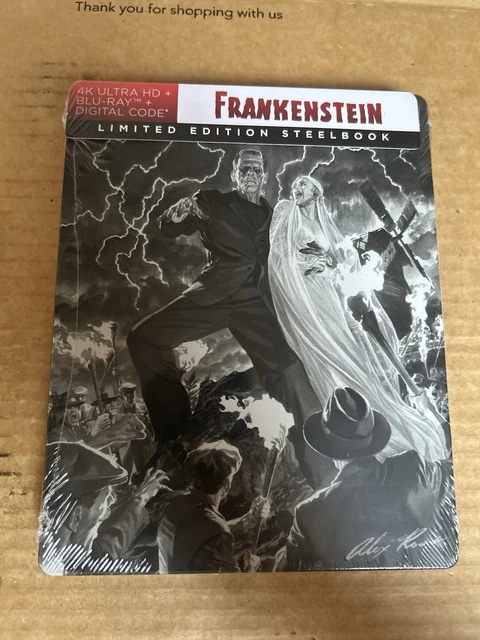 FRANKENSTEIN 4K UHD Blu-ray Limited Edition Alex Ross Steelbook NEW ...
