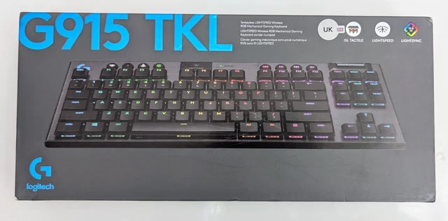 LOGITECH G915 LIGHTSPEED TKL Wireless RGB Mechanical Tactile Gaming ...