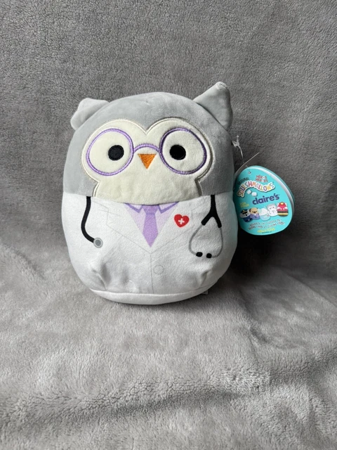 SQUISHMALLOWS DR DOCTOR Hoot Owl Soft Plush Toy 8" Heroes Squad Claires ...