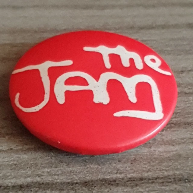 ORIGINAL 1970S/80S THE Jam Badge 25mm The Jam Tour Badge Mods Punk Pin ...
