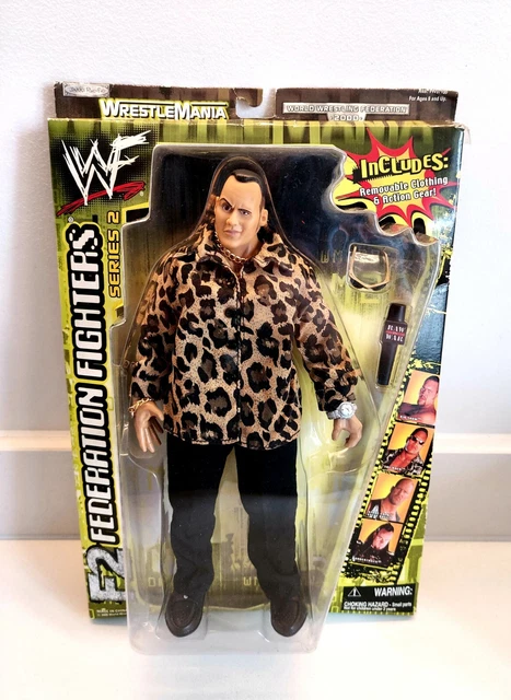 1/6 SCALE WWF Wrestling The Rock toys 12 inch figure F2 Federation ...