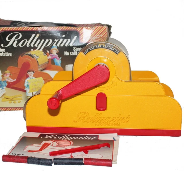JEU ROLLYPRINT MACHINE à imprimer en boîte avec notice et accessoires ...