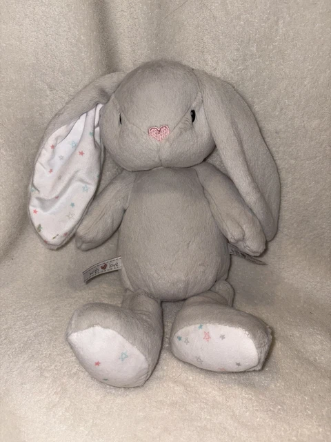 ELC BUNNY RABBIT grey soft toy plush 12" early learning centre £5.39 ...