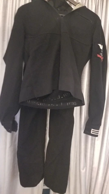 WW2 US NAVY Cracker Jack Uniform, Pants Trousers & Shirt Blouse w/Rank ...