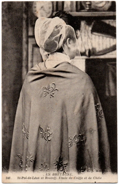 CPA 29 - SAINT POL DE LEON et ROSCOFF (Finistère). 248. Etude de Coiffe et Châle EUR 3,00 ...