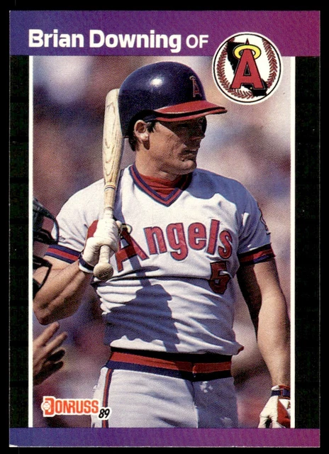 1989 CARTE DE baseball Donruss Brian Downing California Angels #254 EUR ...