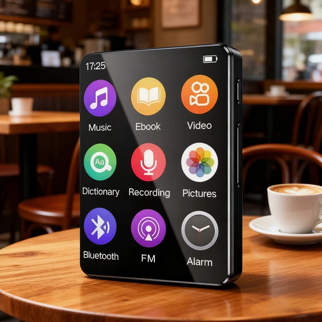 MP4 PLAYER 2.4 inch Ultra HD Touch Screen Video Player Support Multi ...