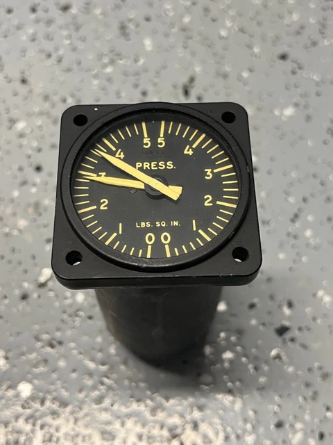 VINTAGE BUAER U.S. Navy 6800-C2B-44-A2 Synchro Pressure Indicator ...