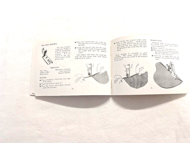 INSTRUCTION BOOK SEWING Machine 1964 Singer Manual Vintage Receipt ...