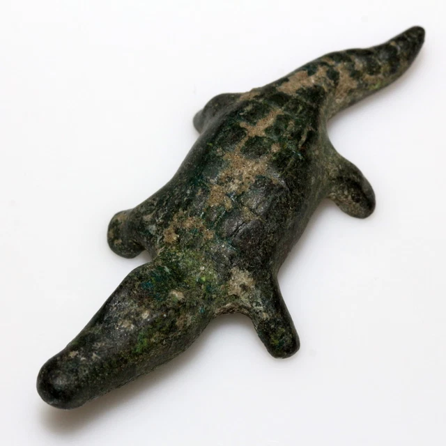 ANCIENT ROMAN BRONZE crocodile ornament statue circa 100-300 AD £34.00 ...