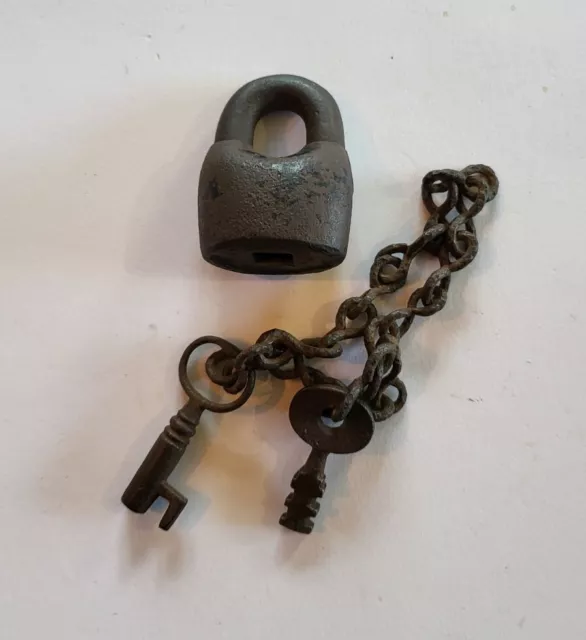 SMALL ANTIQUE 18TH century cast iron Scandinavian jail/prison type ...