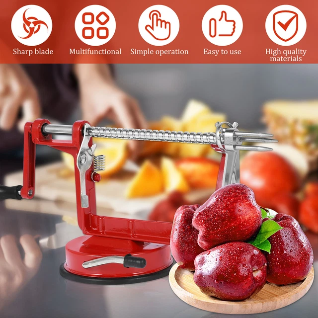 FRUIT PEELER HAND Crank Fruit Slicer Corer Fruit Skin Cutter Corer 3 in ...